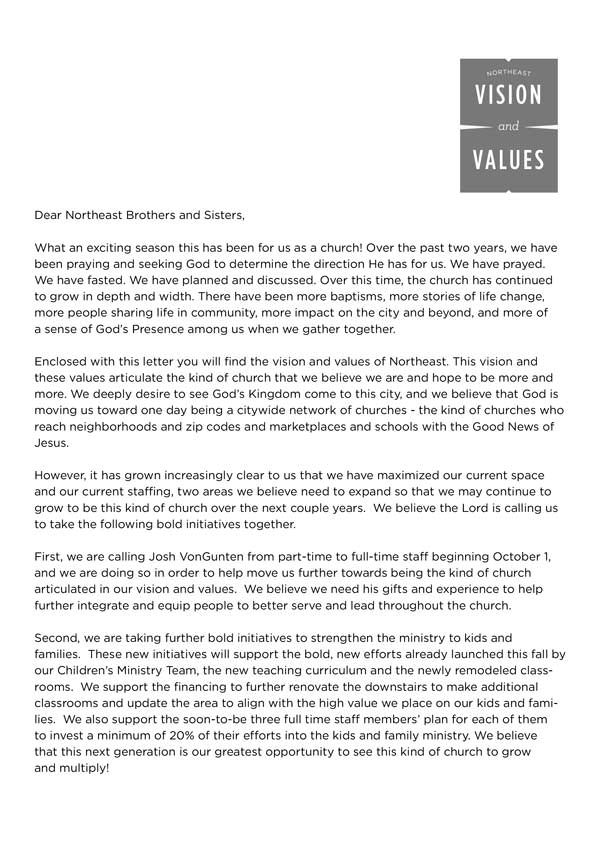 20170120-vision-and-values-elder-letter - Northeast Church